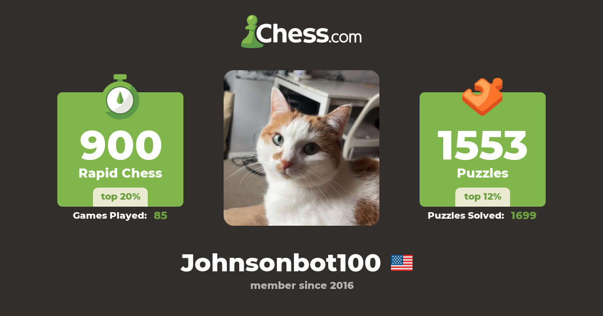 Johnsonbot100 - Chess Profile - Chess.com