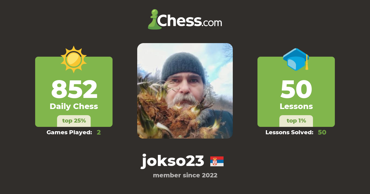 Vladan Matijević (jokso23) - Chess Profile - Chess.com