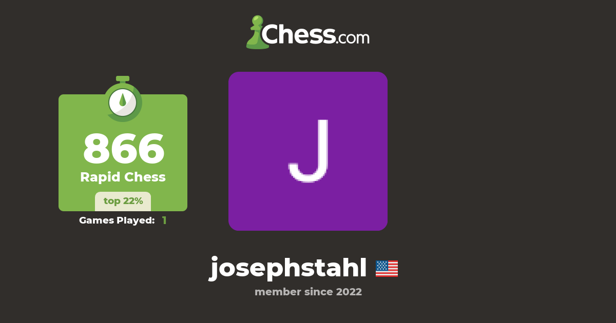 Joseph Stahl (josephstahl) - Chess Profile - Chess.com