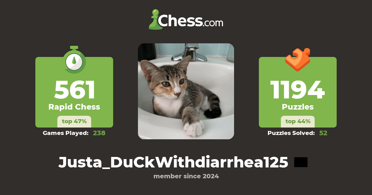 Justa_DuCkWithdiarrhea125 - Chess Profile - Chess.com