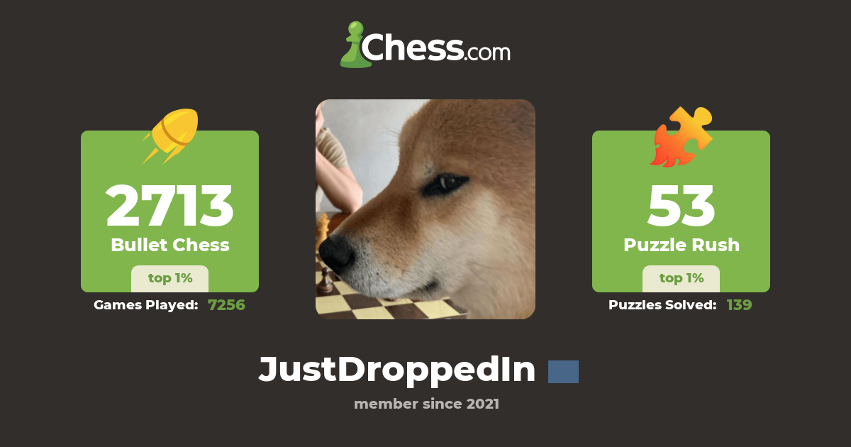 JustDroppedIn - Chess Profile - Chess.com