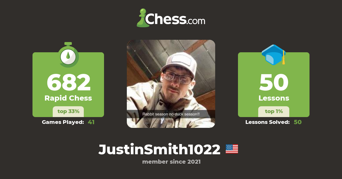 Justin Smith (JustinSmith1022) - Chess Profile - Chess.com