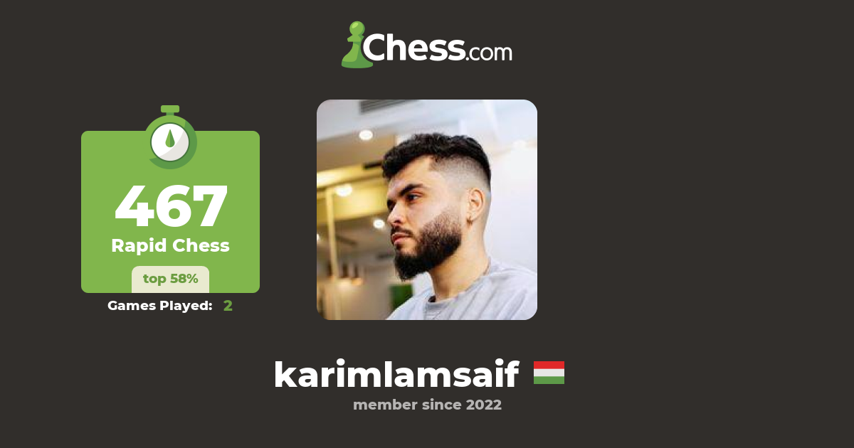 Karim Lamsaif (karimlamsaif) - Chess Profile - Chess.com