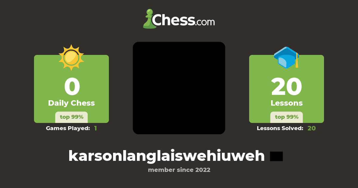 karson langlais (karsonlanglaiswehiuweh) - Chess Profile - Chess.com