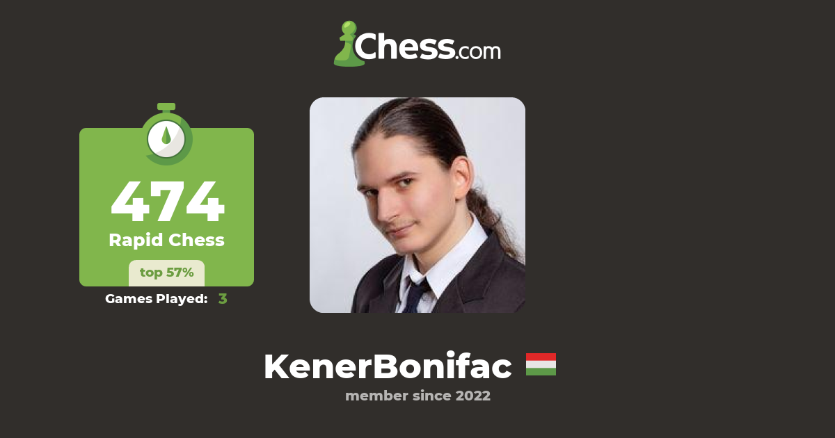 Kéner Bonifác (KenerBonifac) - Chess Profile - Chess.com