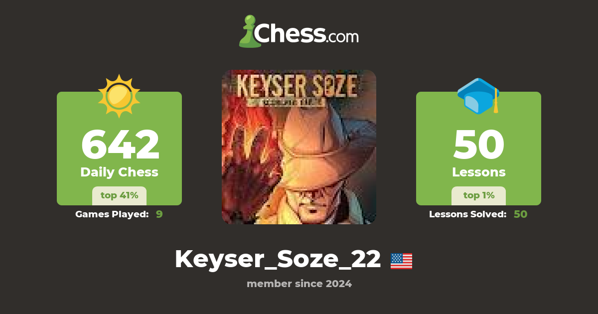Keyser Entertainment (Keyser_Soze_22) - Chess Profile - Chess.com
