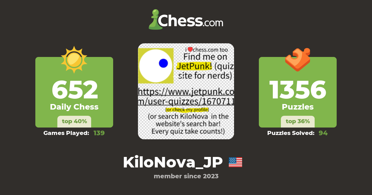Kilo Nova (KiloNova_JP) - Chess Profile - Chess.com