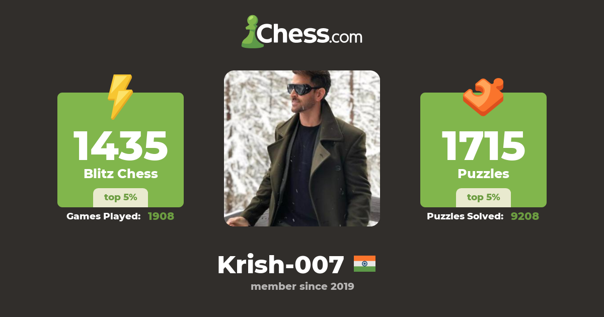 Krish (Krish-007) - Chess Profile - Chess.com