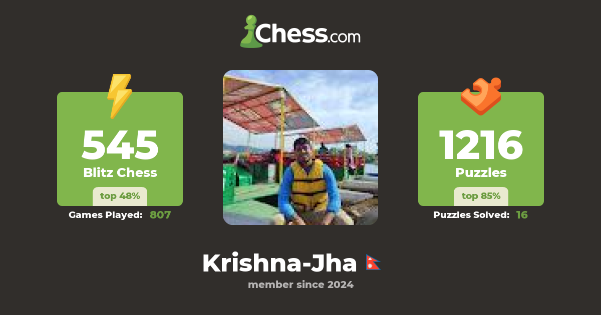 Krishna Jha (Krishna-Jha) - Chess Profile - Chess.com