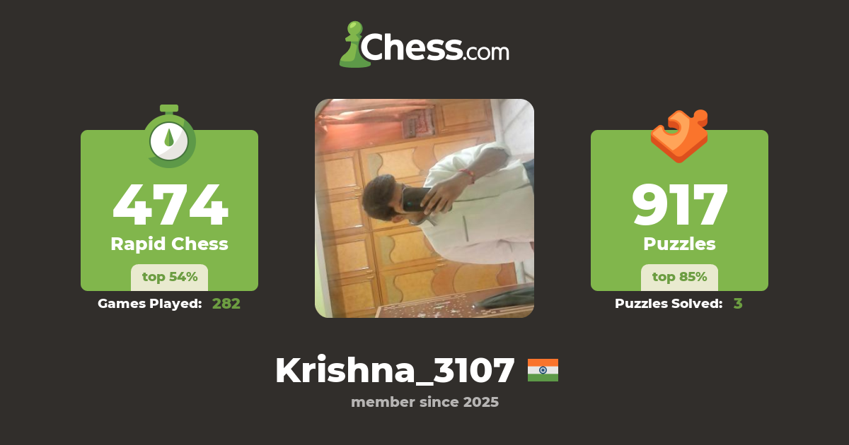 Krishna Agarwal (Krishna_3107) - Chess Profile - Chess.com
