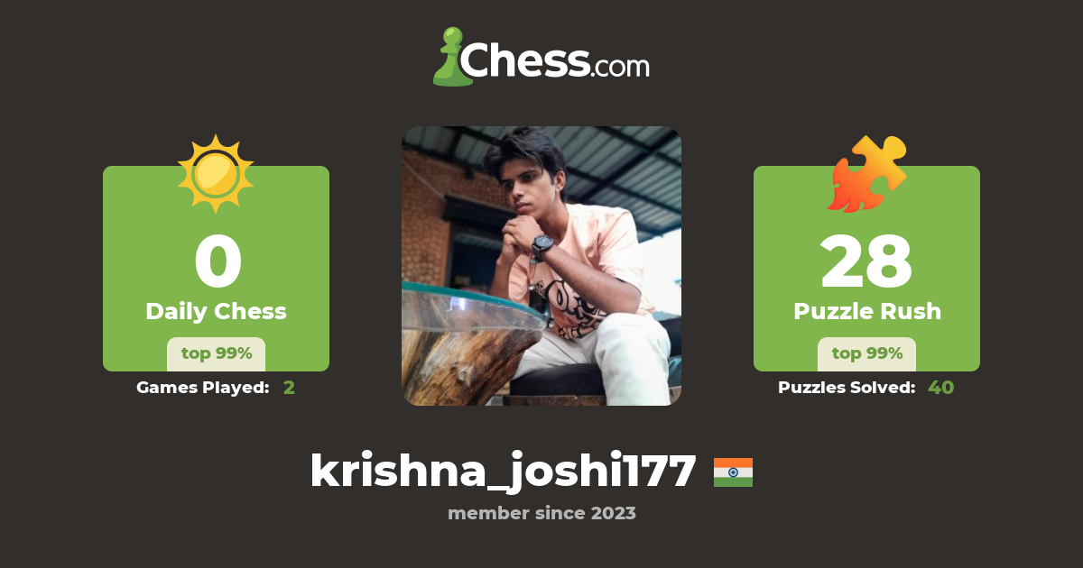 Krishna Joshi (krishna_joshi177) - Chess Profile - Chess.com