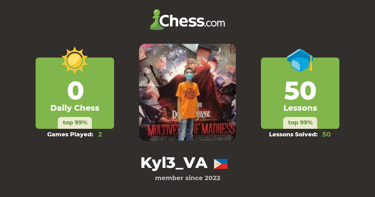 Kyle Vincent Amistoso (Kyl3_VA) - Chess Profile - Chess.com