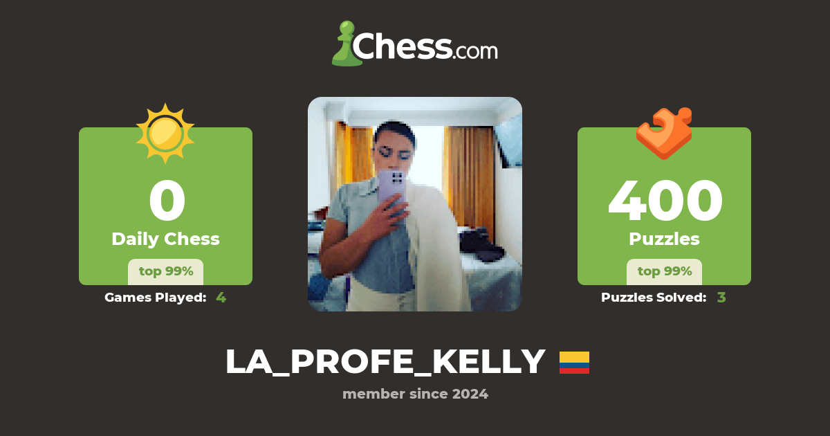 KELLY DANIELA SORACA SALAMANCA (LA_PROFE_KELLY) - Chess Profile - Chess.com