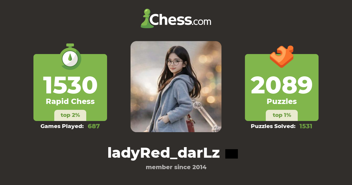 Darlene (ladyRed_darLz) - Chess Profile - Chess.com