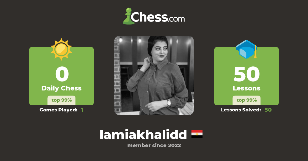 Lamia Khalid (lamiakhalidd) - Chess Profile - Chess.com