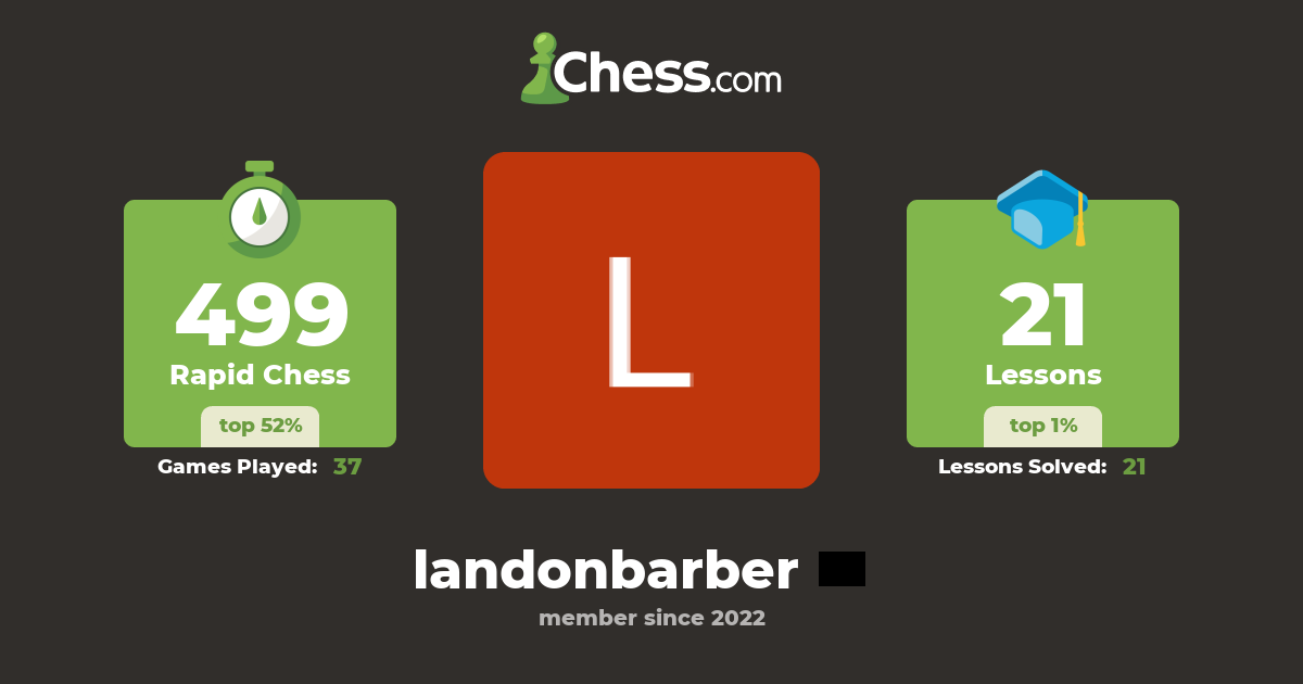 LANDON BARBER (landonbarber) - Chess Profile - Chess.com