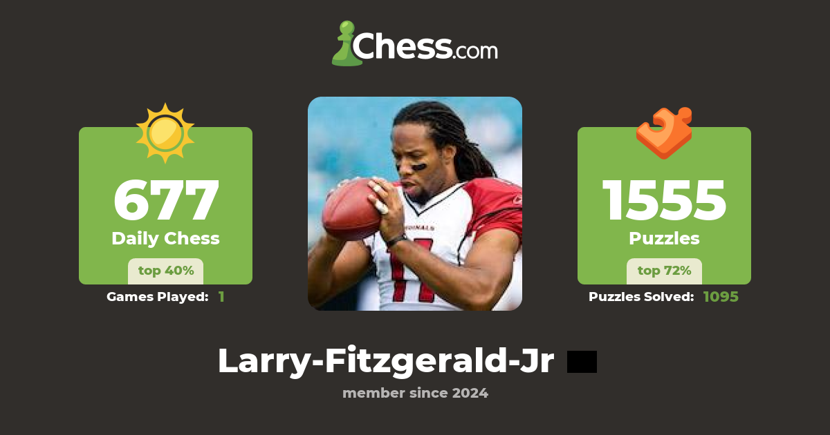 Larry Fitzgerald Jr (Larry-Fitzgerald-Jr) - Chess Profile - Chess.com