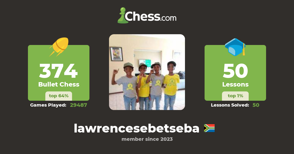 Lawrence Sebetseba (lawrencesebetseba) - Chess Profile - Chess.com