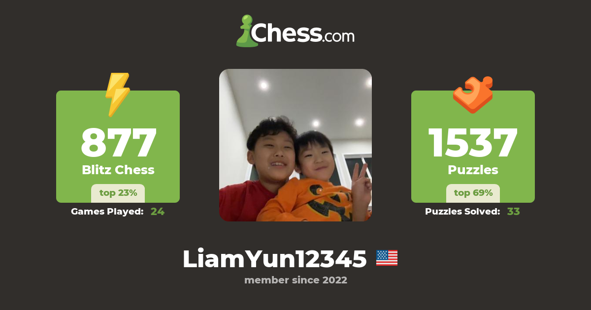 Liam Yun (LiamYun12345) - Chess Profile - Chess.com