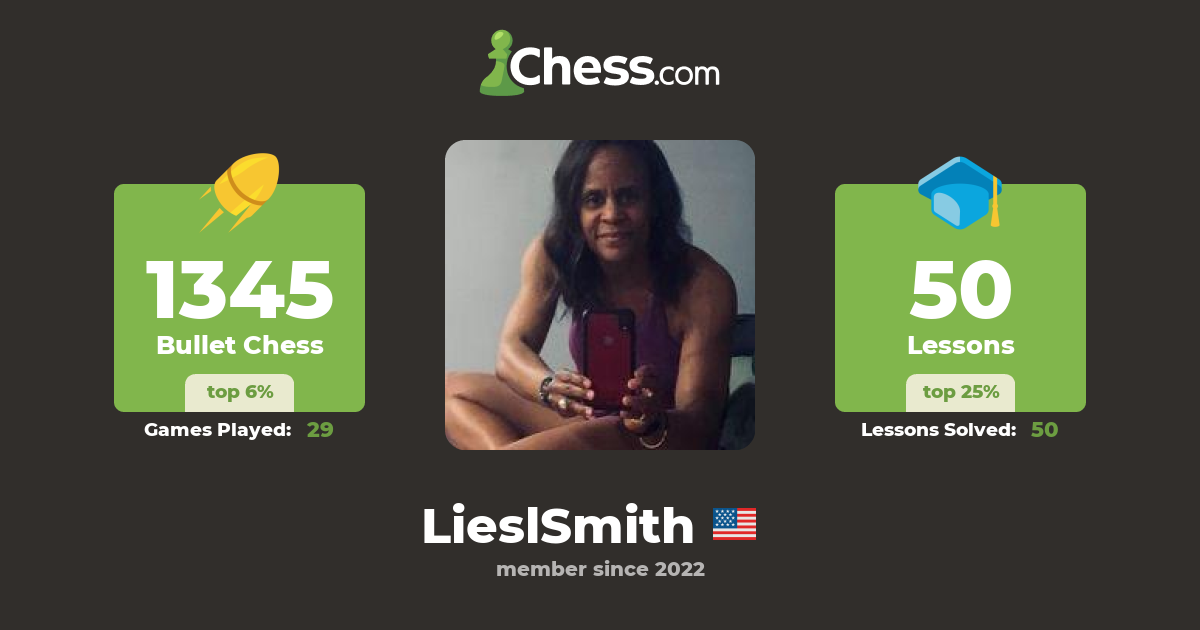 Liesl Smith (LieslSmith) - Chess Profile - Chess.com