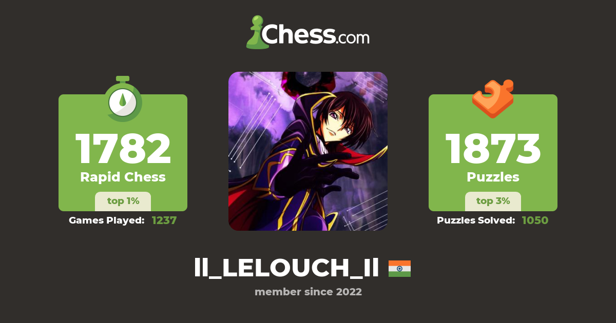 ll_LELOUCH_Il - Chess Profile - Chess.com