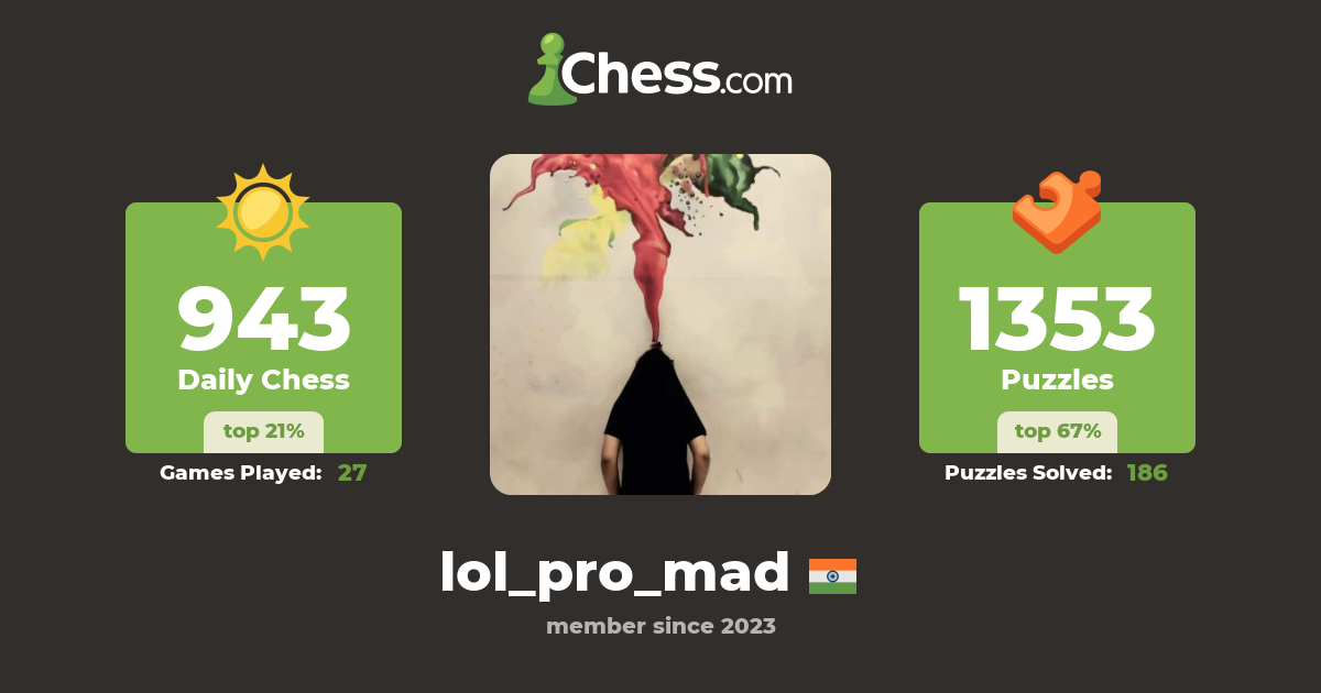 Bhupinder Jogi (lol_pro_mad) - Chess Profile - Chess.com