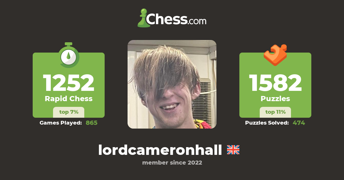Cameron Hall (lordcameronhall) - Chess Profile - Chess.com