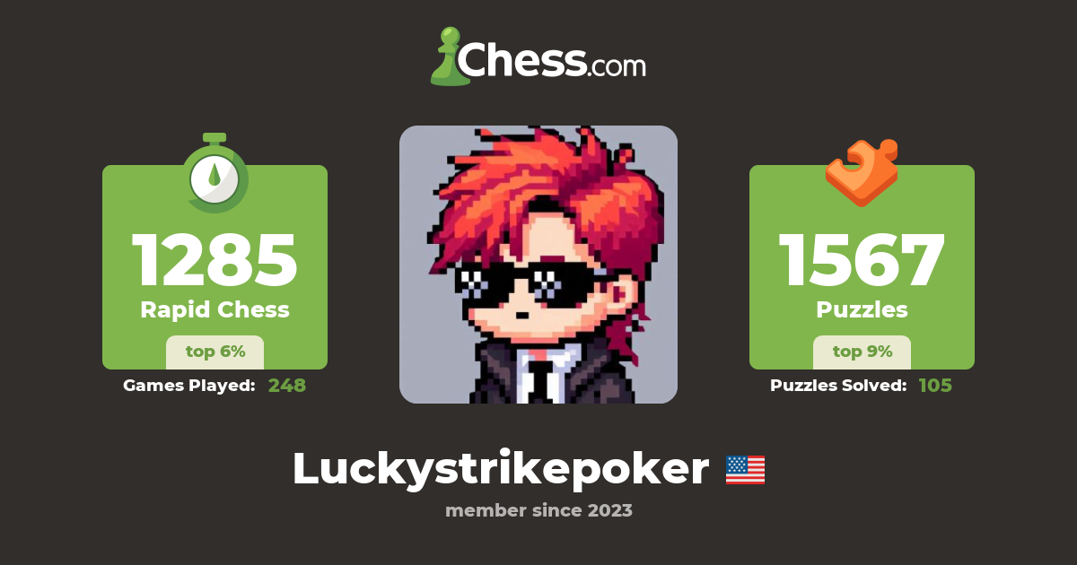 Brendan (Luckystrikepoker) - Chess Profile - Chess.com