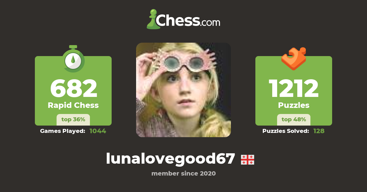 Luna Lovegood (lunalovegood67) - Chess Profile - Chess.com