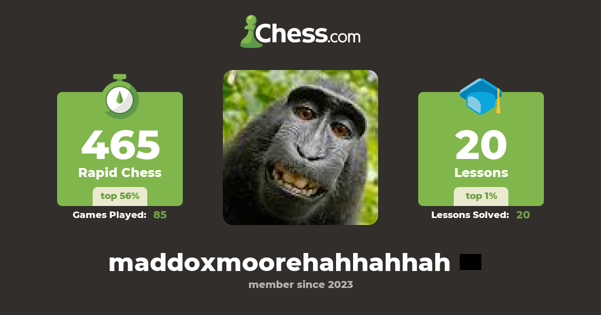 MADDOX MOORE (maddoxmoorehahhahhah) - Chess Profile - Chess.com