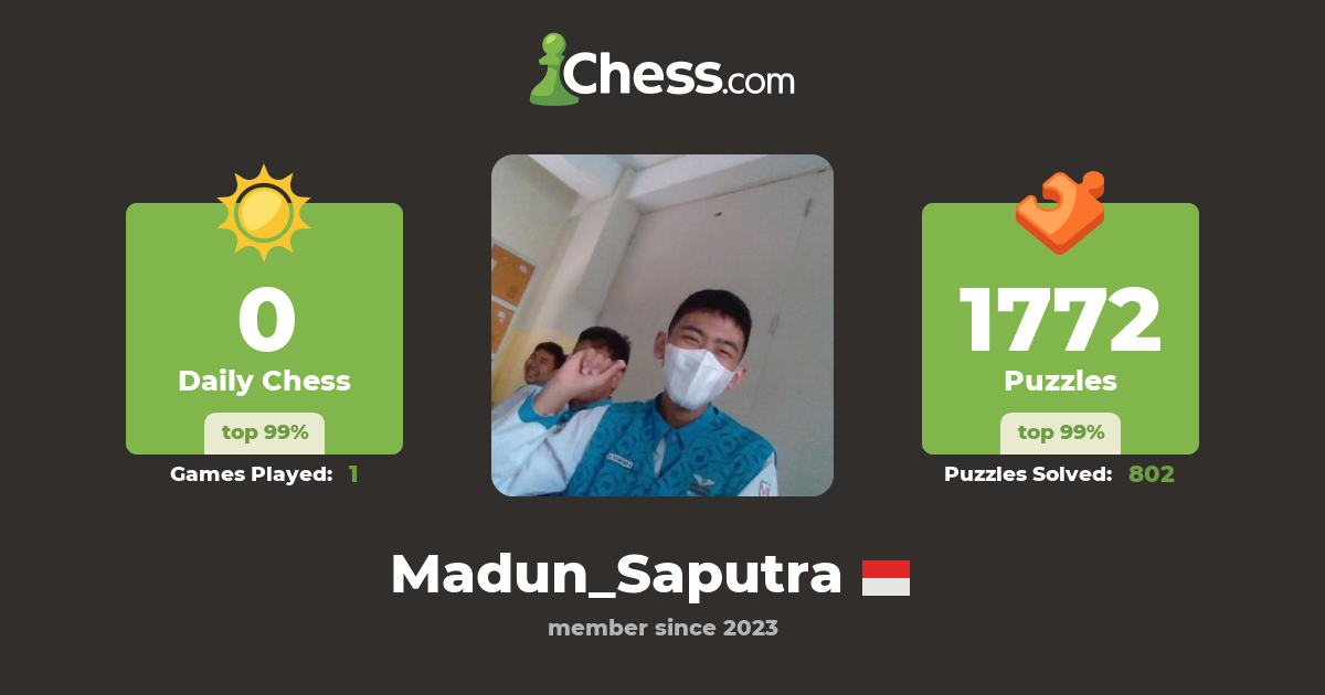 Muhammad Madun Saputra (Madun_Saputra) - Chess Profile - Chess.com