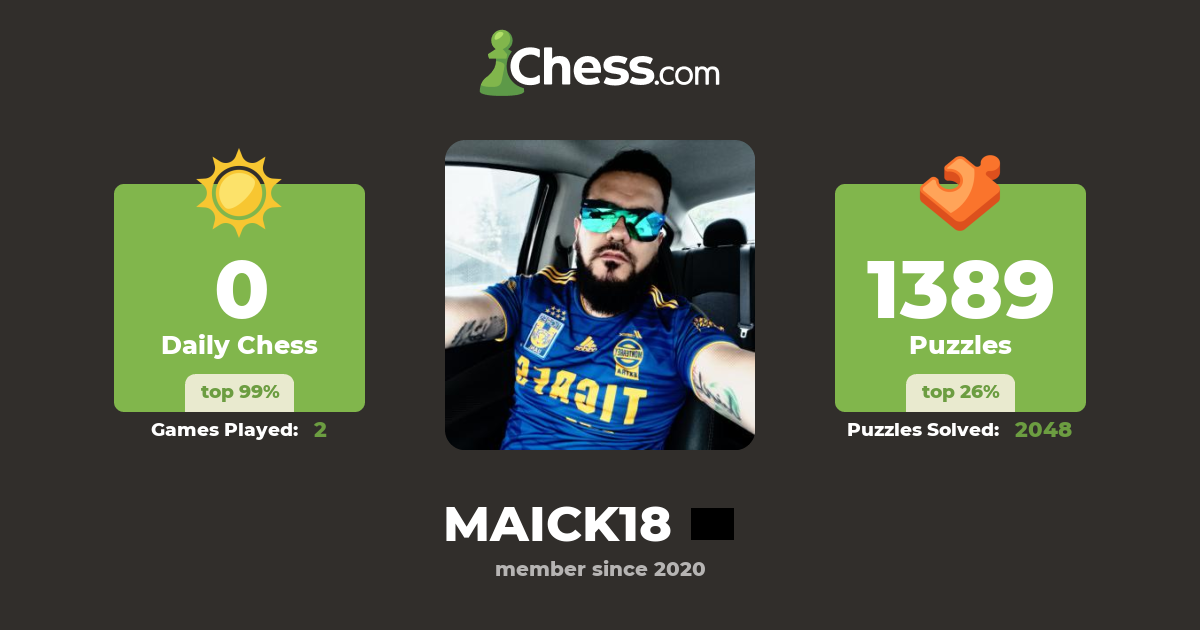 Maick Alvarado (MAICK18) - Chess Profile - Chess.com