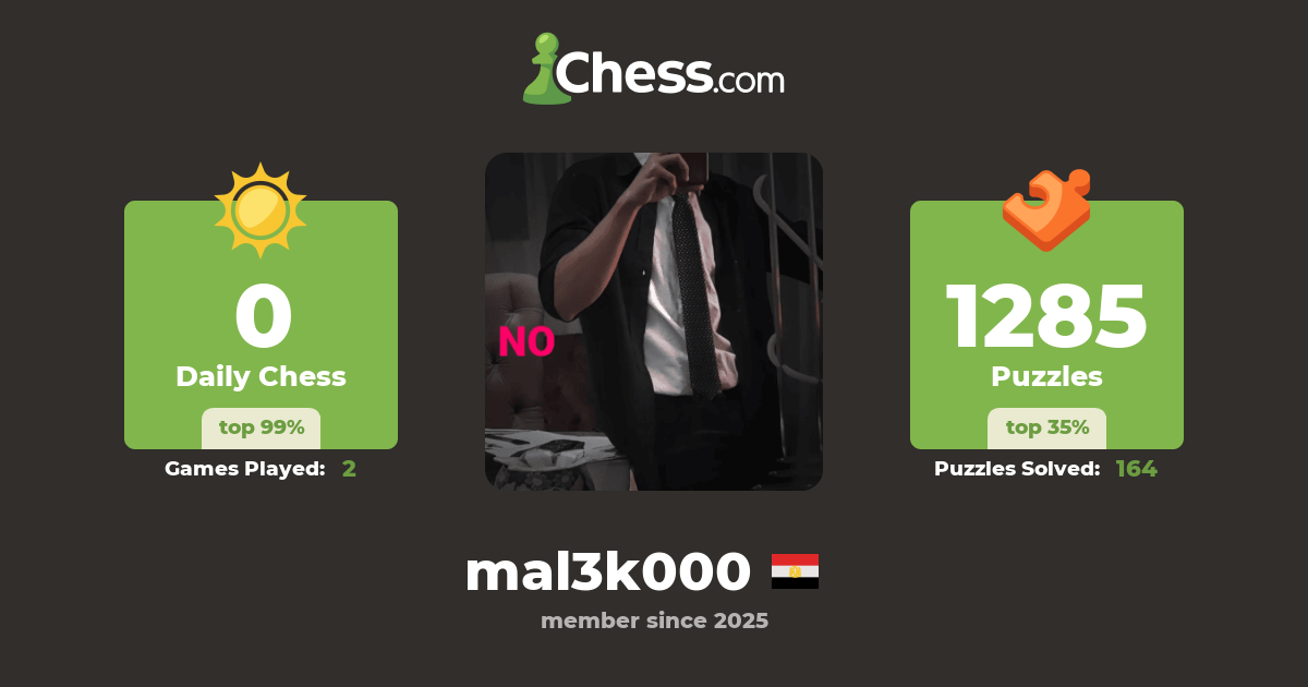 malek non your business (mal3k000) - Chess Profile - Chess.com