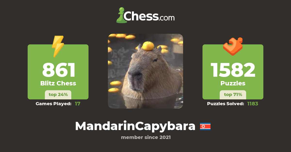 Mandarin Capybara (MandarinCapybara) - Chess Profile - Chess.com
