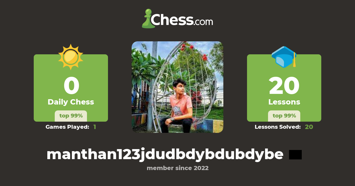 Manthan soni (manthan123jdudbdybdubdybe) - Chess Profile - Chess.com