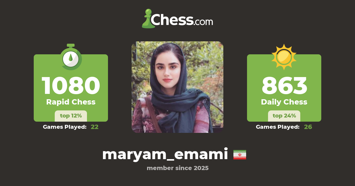 Maryam Emami (maryam_emami) - Chess Profile - Chess.com