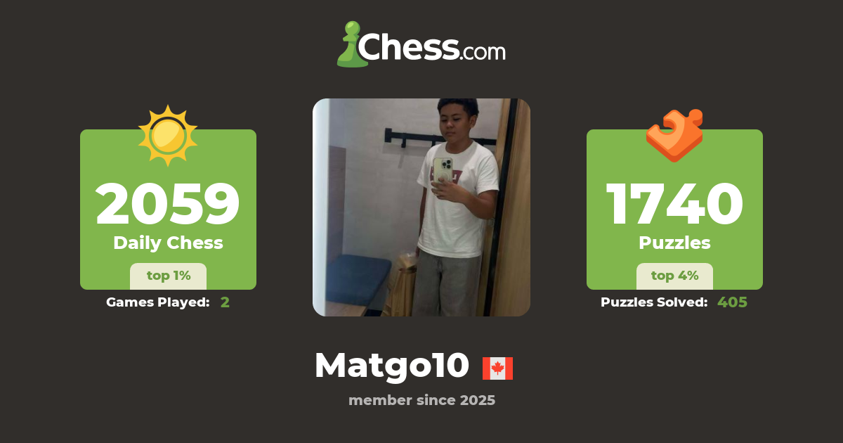 Matt Go (Matgo10) - Chess Profile - Chess.com