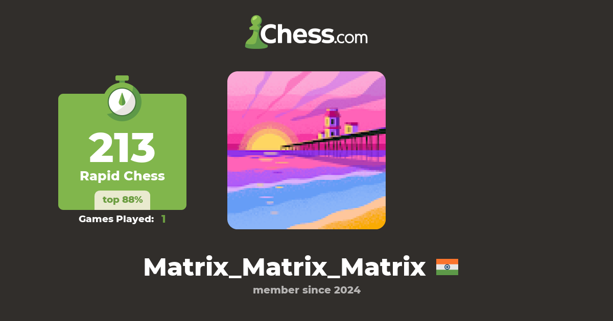 Ashish Kumar (Matrix_Matrix_Matrix) - Chess Profile - Chess.com