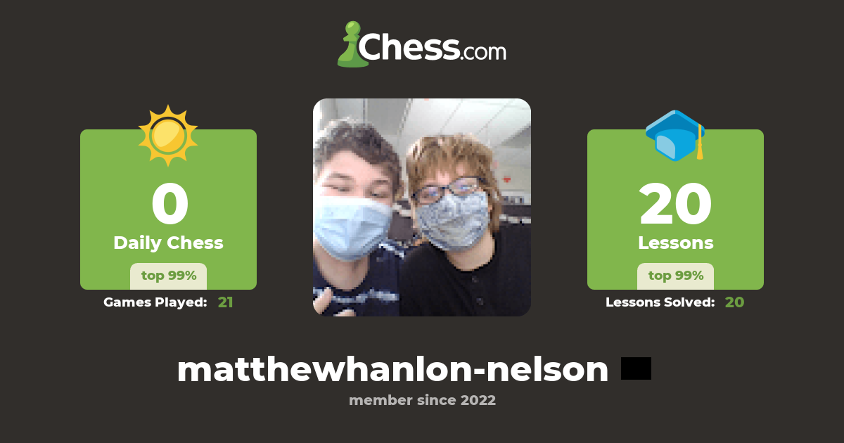 Matthew Hanlon-Nelson (matthewhanlon-nelson) - Chess Profile - Chess.com