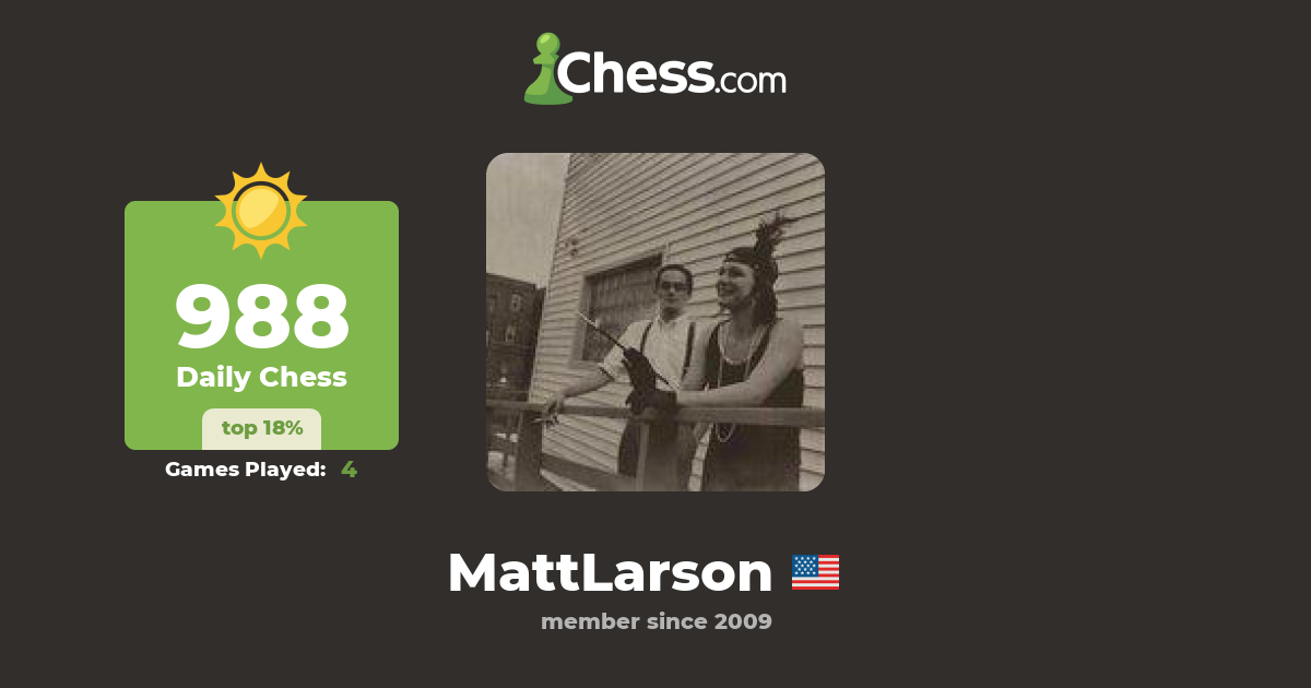 Matthew Larson (MattLarson) - Chess Profile - Chess.com