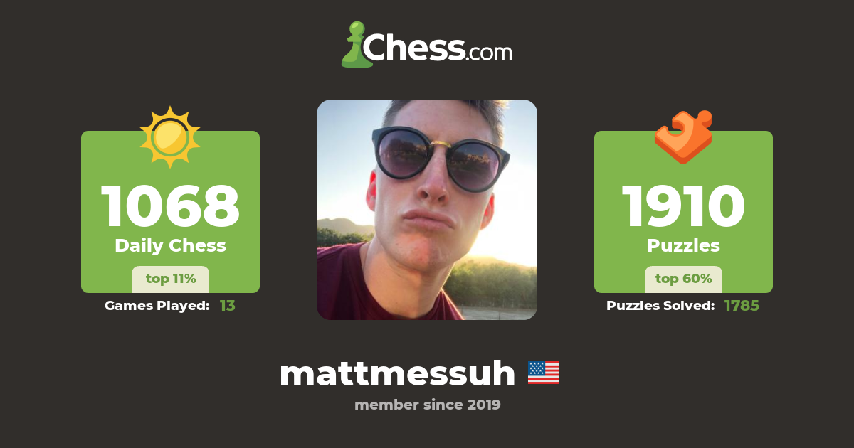 Matt Messer (mattmessuh) - Chess Profile - Chess.com