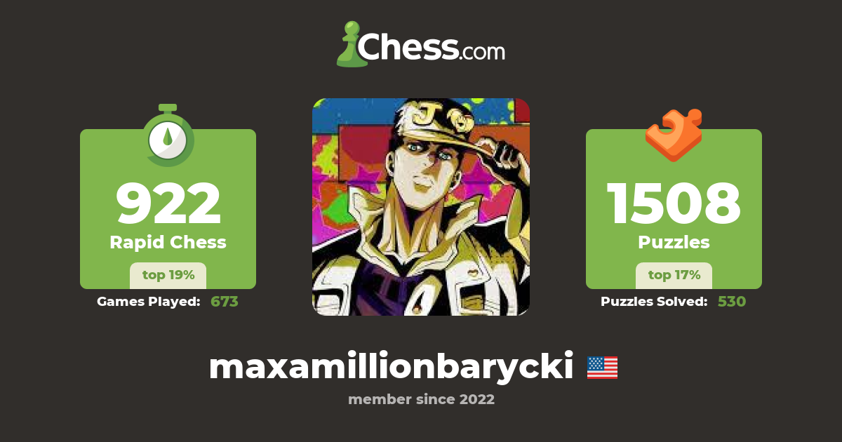 Maxamillion Barycki (maxamillionbarycki) - Chess Profile - Chess.com