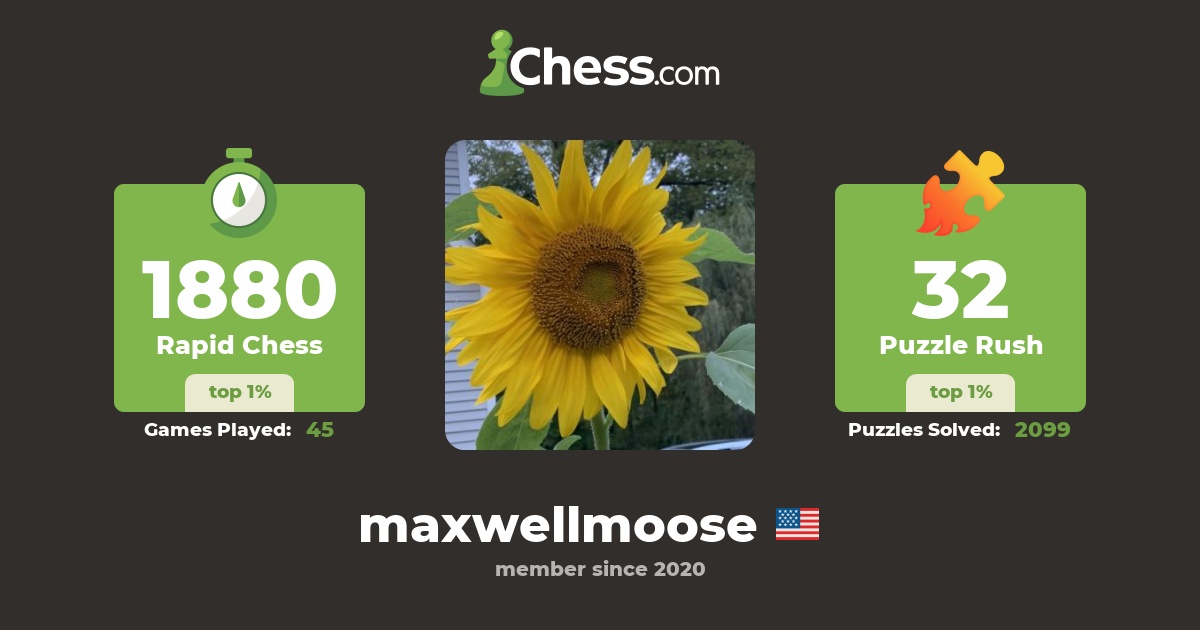 Joe Pimbley (maxwellmoose) - Chess Profile - Chess.com