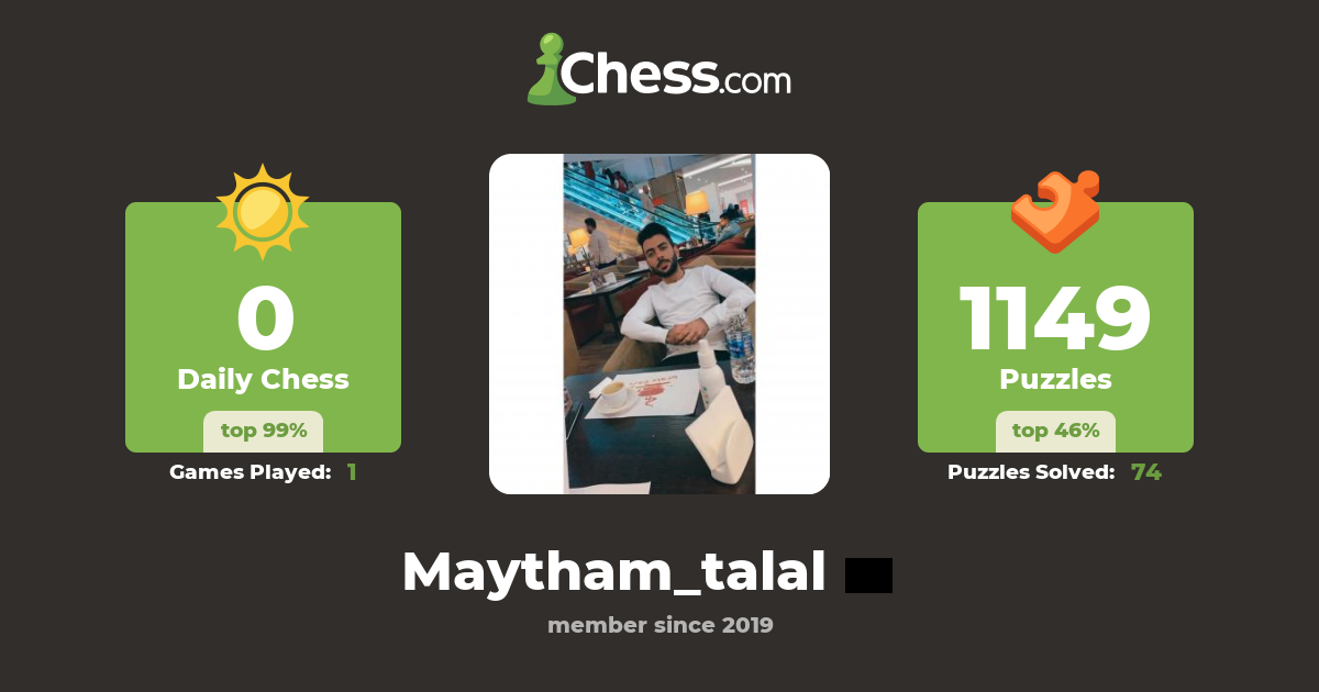 Maytham Talal (Maytham_talal) - Chess Profile - Chess.com