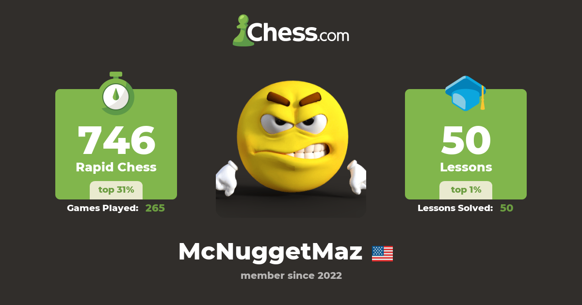Mahz (McNuggetMaz) - Chess Profile - Chess.com