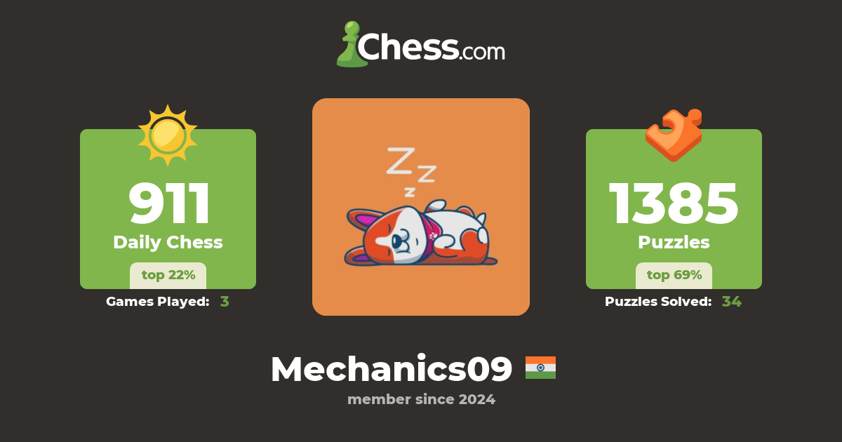 Mechanics 09 (Mechanics09) - Chess Profile - Chess.com