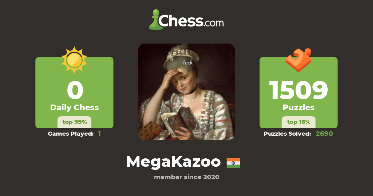 chessnoob 101 (MegaKazoo) - Chess Profile - Chess.com