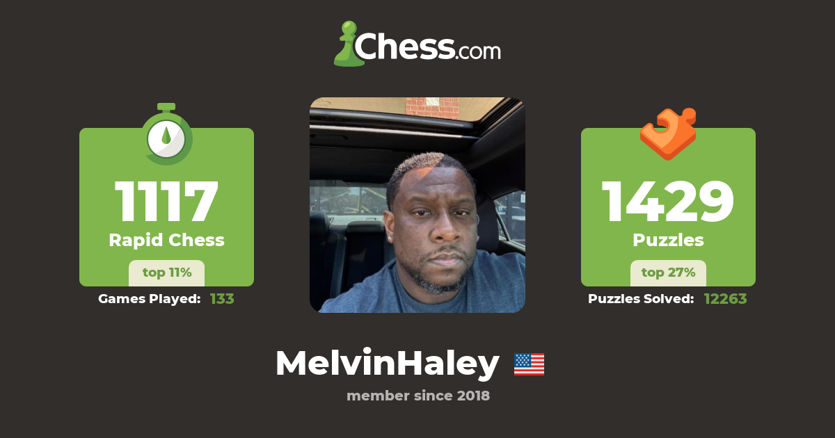 Melvin Haley (MelvinHaley) - Chess Profile - Chess.com