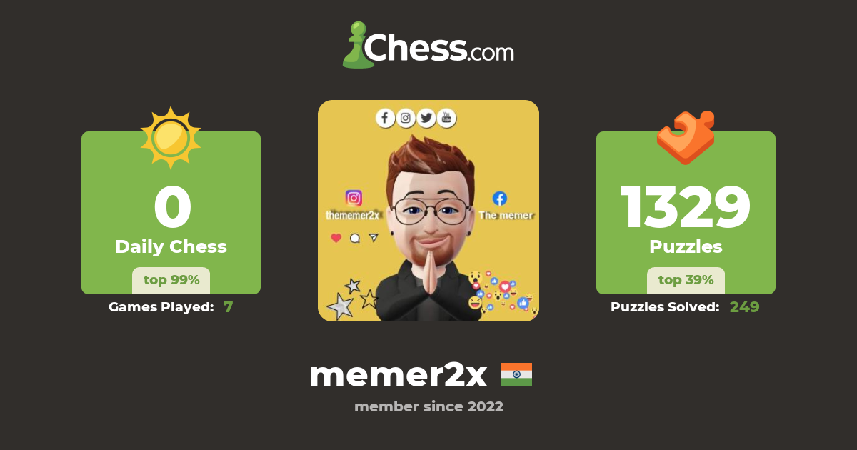 The memer (memer2x) - Chess Profile - Chess.com
