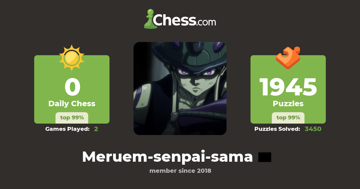 Meruem-senpai-sama - Chess Profile - Chess.com
